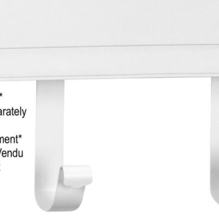 PRO-DF Steel Newspaper Hooks kit for Mailbox, White