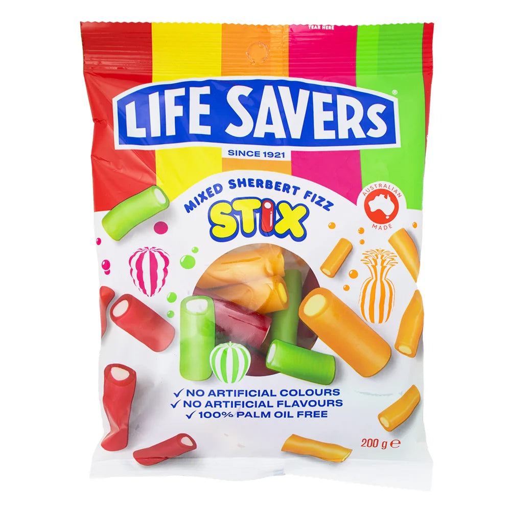 Lifesavers Stix Sherbet Fizz (200g) - PICK YOUR FLAVOUR